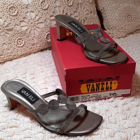 Vaneli | Shoes | Vintage Early 9s Dressy Open Back Sandals | Poshmark